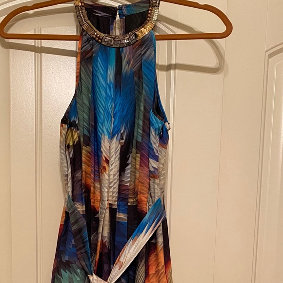 Ranna Gill | Dresses | Ranna Gill Tropicalia Maxi Halter Dress Beaded ...